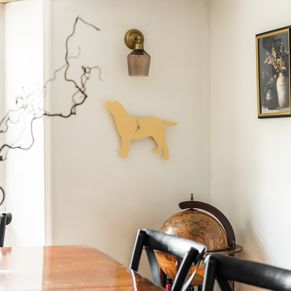 Labrador Clock With Wagging Tail - Yellow – The Labrador Company